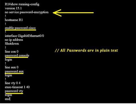 how to configure different cisco router passwords step by step ccna