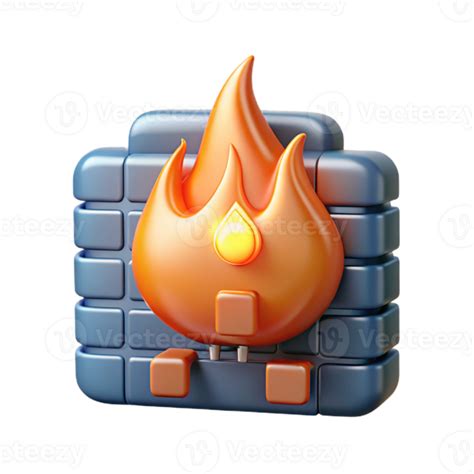 Wonderful Classic Firewall Symbol With Data Stream Orange Cutout High Quality 58021419 Png