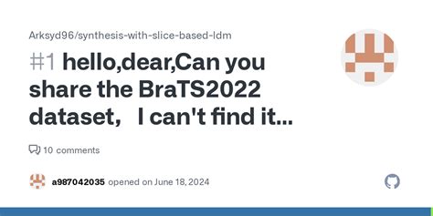 Hellodearcan You Share The Brats2022 Dataset，i Cant Find It Anywhere On The Internet Thank