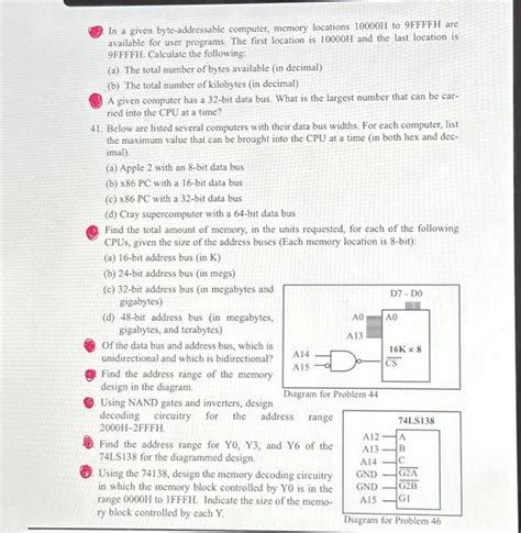Solved In A Given Byte Addressable Computer Memory