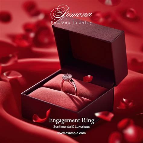 Engagement Ring Instagram Post Template Premium Editable Template
