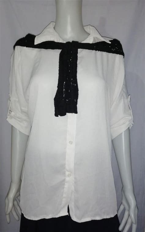 Plus Size Elegant White Blouse Women S Fashion Tops Blouses On Carousell
