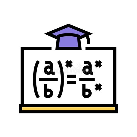 Math Class Primary School Color Icon Vector Illustration Stock Vector