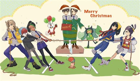 Kieran Juliana Florian Nemona Carmine And 5 More Pokemon And 1 More Drawn By Nai Gai