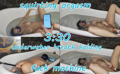 Underwater Fun With Fuck Machine And Huge Squirting Orgasm Amateur