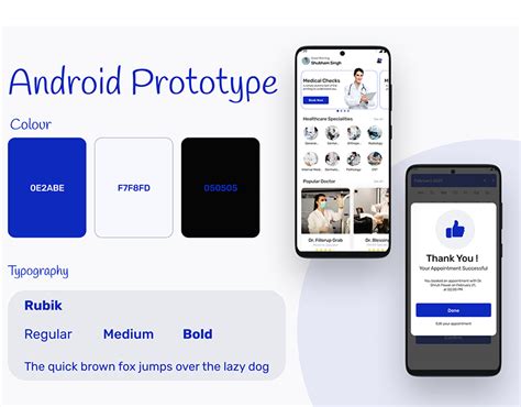 Healthcare Appointment Booking App Android On Behance