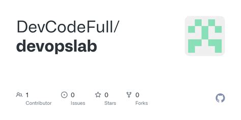 Github Devcodefulldevopslab