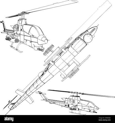 Apache Helicopter Coloring Pages
