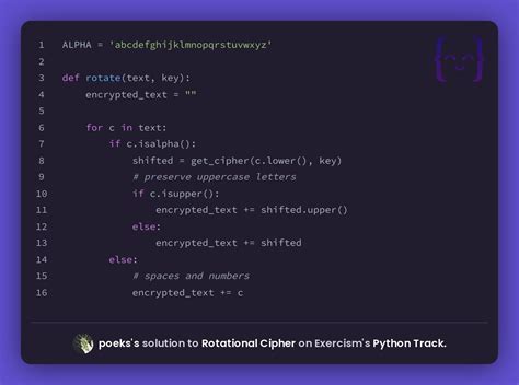 poeks s solution for rotational cipher in python on exercism