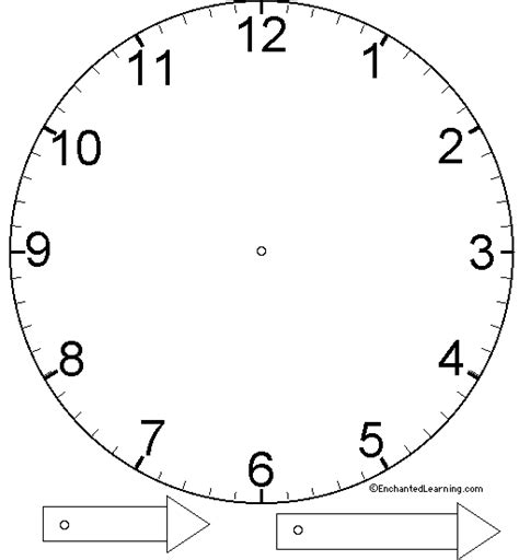 Clock Templates Cliparts Co