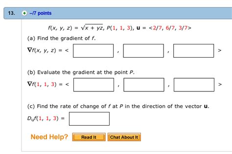 solved find the gradient of f evaluate the gradient at the
