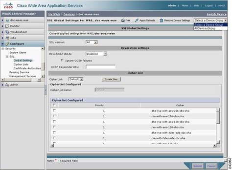 Cisco Wide Area Application Services Configuration Guide Software Version 413 Configuring