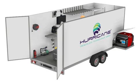 Box Trailer For Rehabilitations Up To Dn 300 Hurricane Trenchless Technologie Gmbh