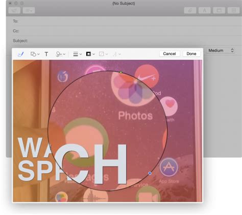 how to annotate mail attachments in os x yosemite