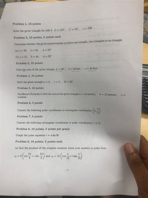 solved problem 1 10 points c 35° c 200 solve the given