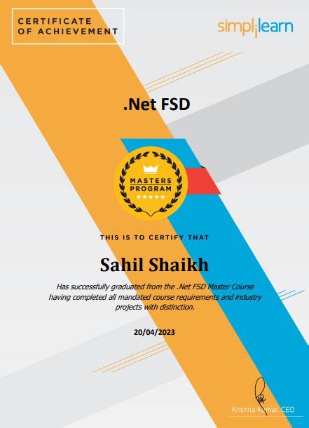 sahil shaikh on linkedin certificationachievement dotnetcore fsd