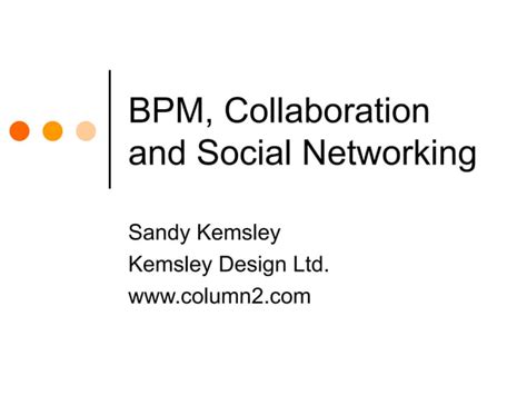 Bpm Collaboration And Social Networking Ppt