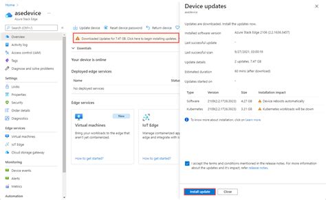 在 azure stack edge pro gpu 裝置上安裝更新 microsoft learn