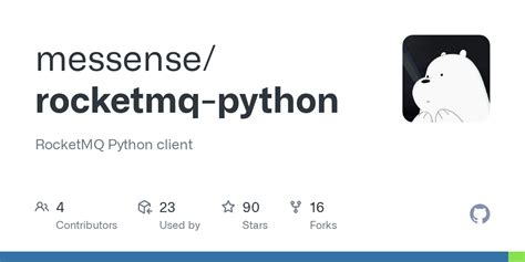 GitHub Messense Rocketmq Python RocketMQ Python Client