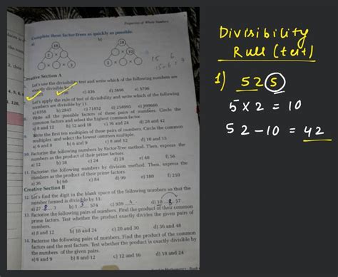 circle the common 9 write the first ten multiples of these pairs of nult