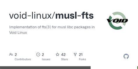 Github Void Linuxmusl Fts Implementation Of Fts3 For Musl Libc Packages In Void Linux