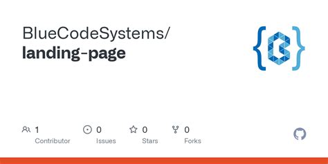 GitHub BlueCodeSystems Landing Page