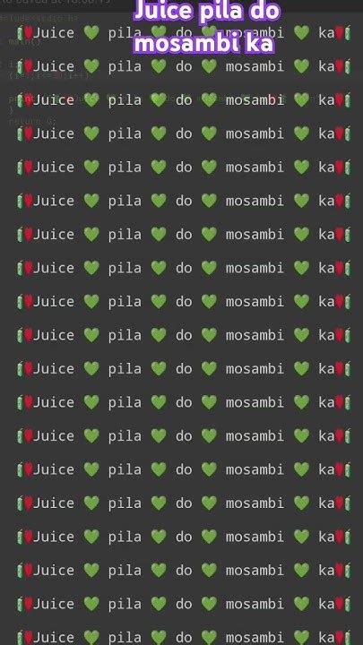 Juice Pila Do Mosambi Ka In C Language Yt Coding Programming