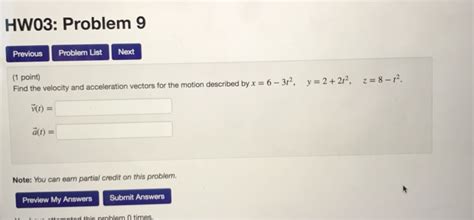 solved hw03 problem 9 previous problem list next 1 point