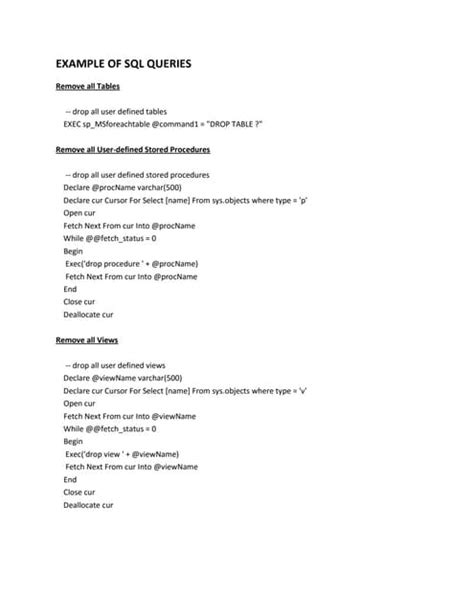 examples of sql queries pdf