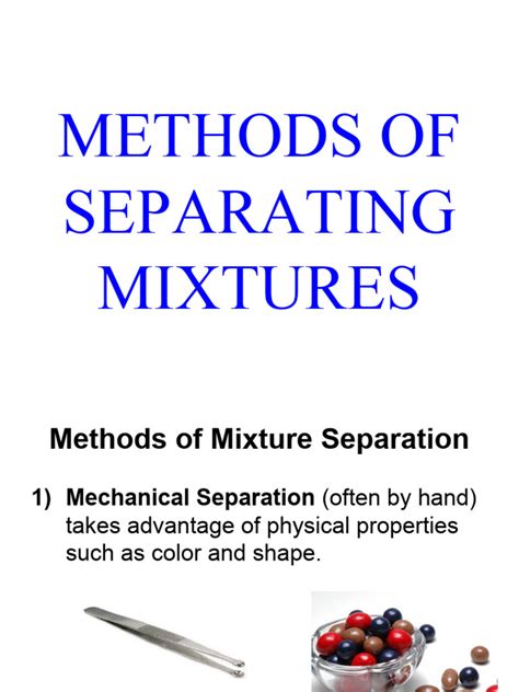 Mixture Separation Pdf Mixture Chromatography