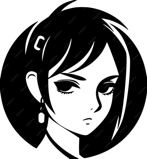 Anime Black And White Vector Illustration Premium Ai Generated Vector