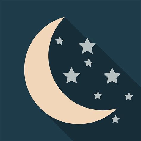 꿈 배너 밤 별 초승달 배경 소녀 아이콘 Ai Eps Uidownload