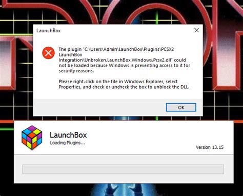 need help with multiple dll errors troubleshooting launchbox