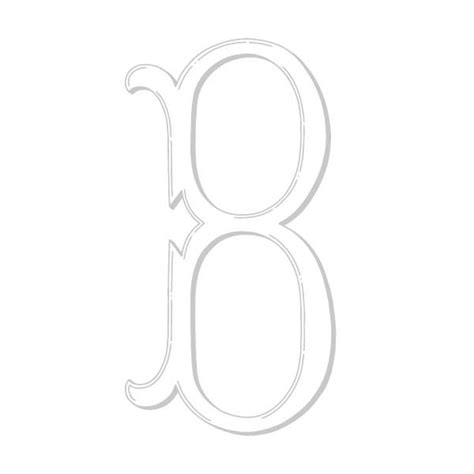 Vintage Wedding Monogram Letter B Custom Initial Etsy