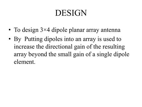 Dipole Planar Array Ppt