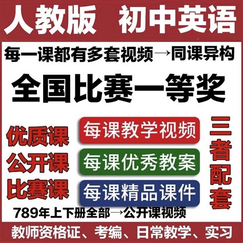 新人教版初中英语七八九年级下册上册教学优质ppt教案公开课视频 虎窝淘