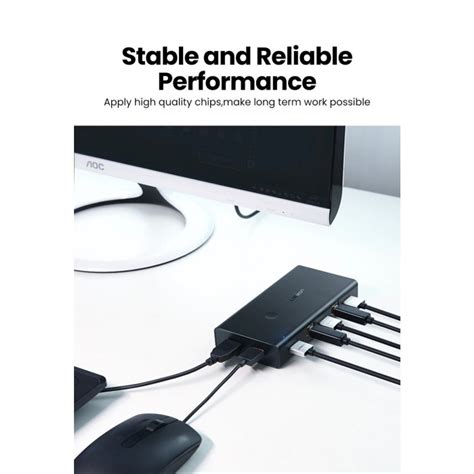 Ugreen 2 In 1 Out Kvm Hdmi Switch Box Cm200 Ayoub Computers Lebanon