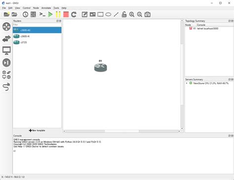 Creating GNS3 Project How To Use GNS3 N Study