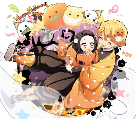 Safebooru 1boy 1girl Absurdres Agatsuma Zenitsu Balloon Blonde Hair