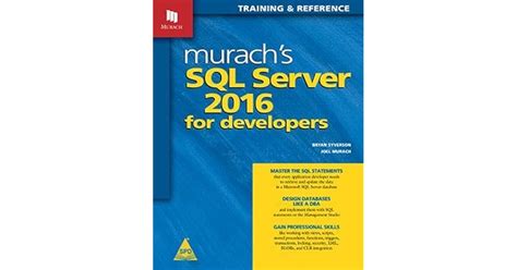 murach s sql server 2016 for developers by joel murach bryan syverson