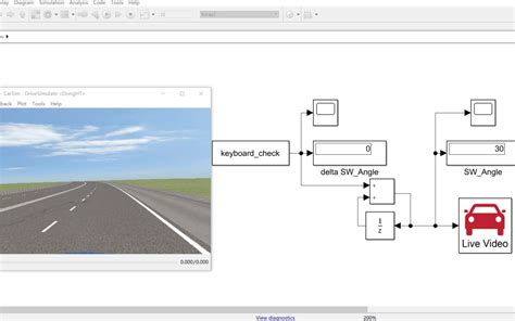 Simulink键盘输入控制carsim小车实现实时在环