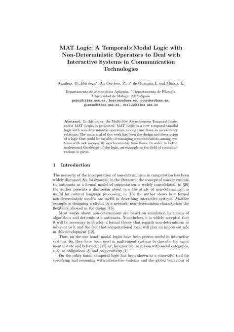 pdf mat logic a temporal×modal logic with non deterministic