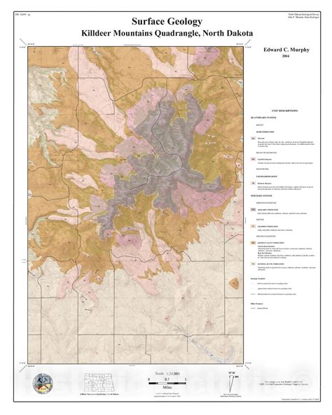Geologic Maps North Dakota Preliminary Geologic Map Of The Newcastle