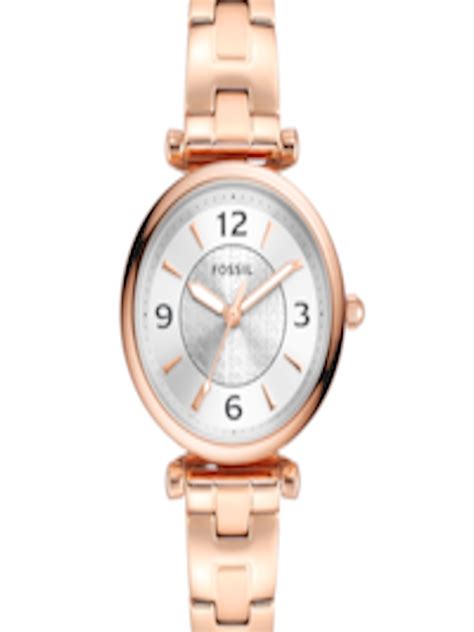 Buy Fossil Women Silver Toned Carlie Analogue Watch Es5202 Watches For Women 18756640 Myntra