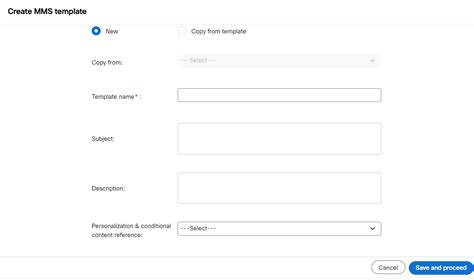 Create An MMS Template