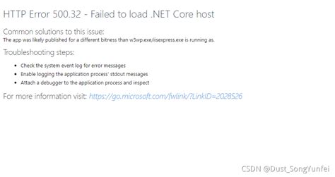 core项目部署在iis上遇见的问题 处理程序“aspnetcore”在其模块列表中有一个错误模块