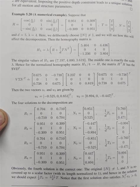 3d Non Unique Homography Matrices For Planar Decomposition Stack