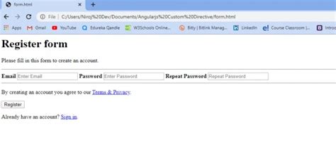 How Can I Create Simple Register Form Using Html And Css Edureka Community