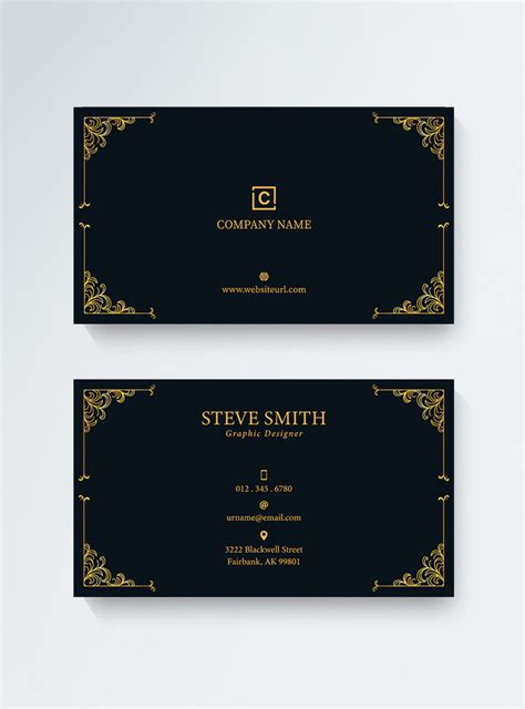 Golden Luxury Business Card Template Imagepicture Free Download 450032467