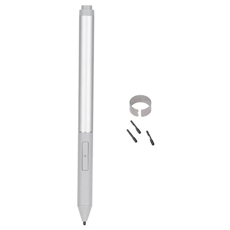 Stylus Pen 3 Keys Silver Active Digital Pen With Replacement Pen Nib Clip For HP Elitebook For